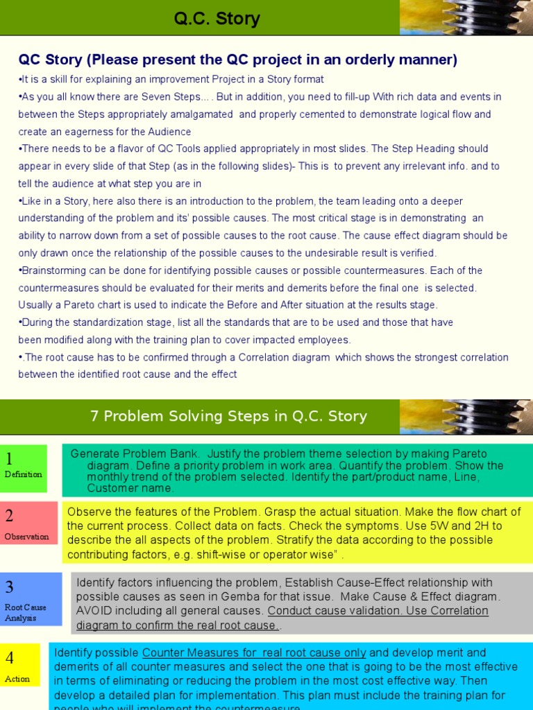 QC - Story - Format JBM Group | Download Free PDF | Observation | Causality