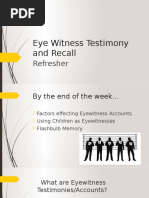 Yuille and Cutshall | PDF | Witness | Memory