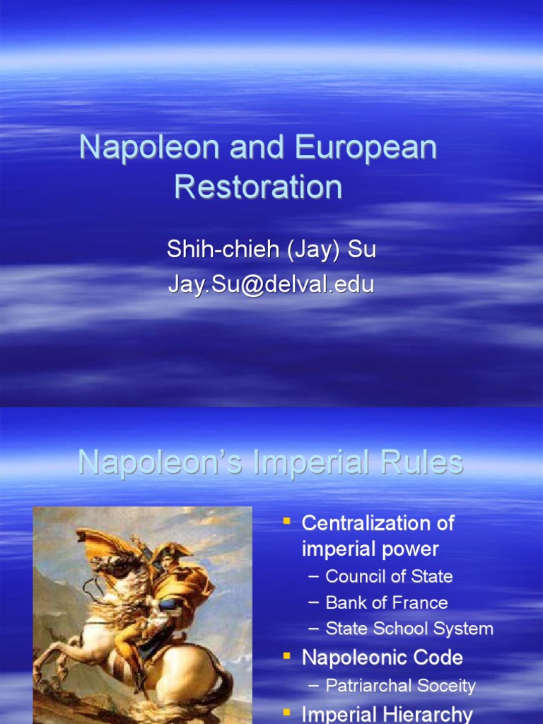 Napoleon's Impact on European Restoration | PDF | History