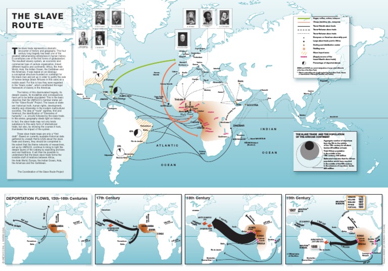 Map Slave Route | PDF | History Of Slavery | Slavery