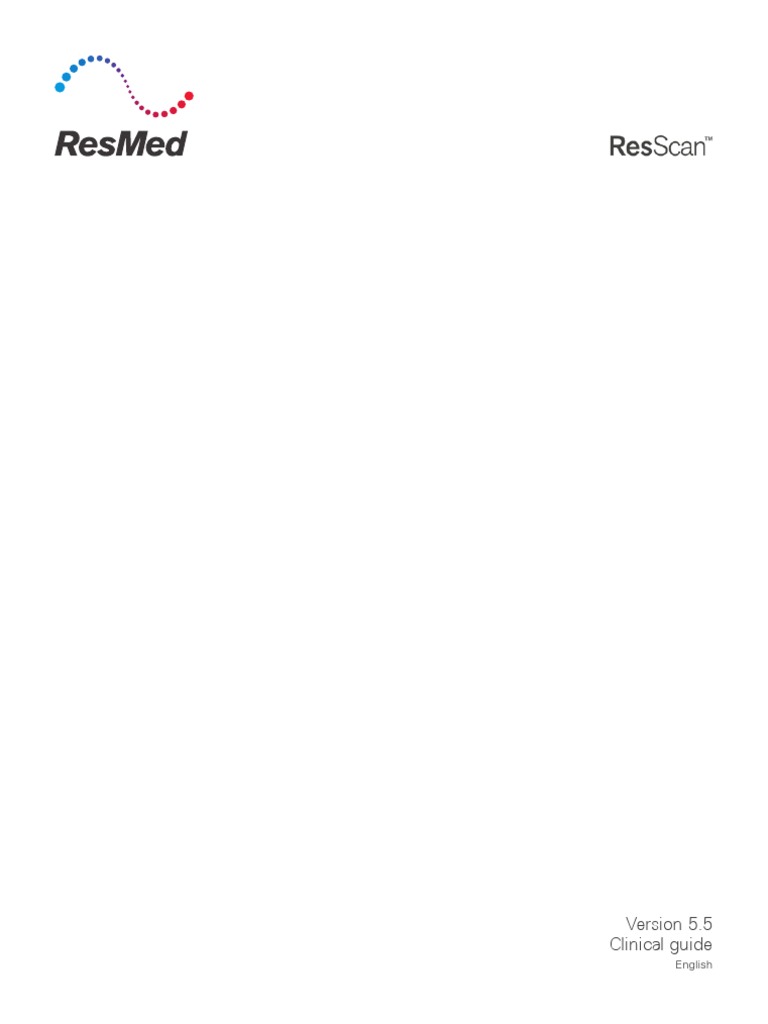 ResScan 5.5 Clinician Manual | PDF | Installation (Computer Programs ...