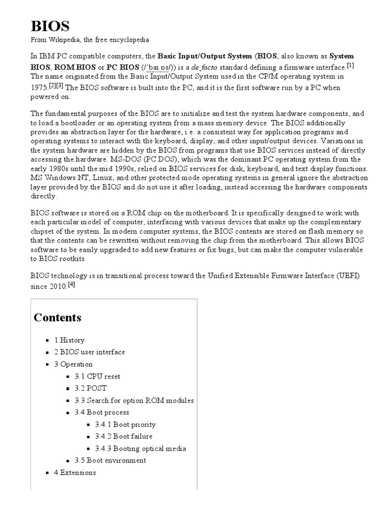 Bios PDF | PDF | Bios | Booting