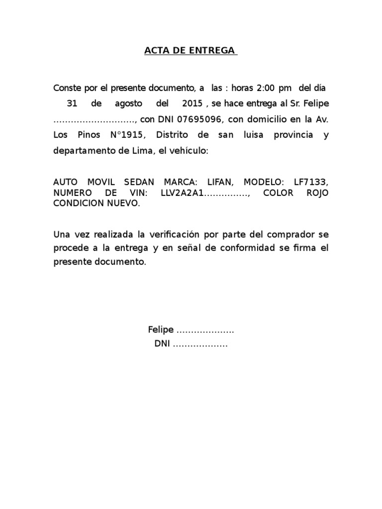 Carta Compromiso de Entrega de Documentos PDF Carta Compromiso de Entrega de Documentos PDF