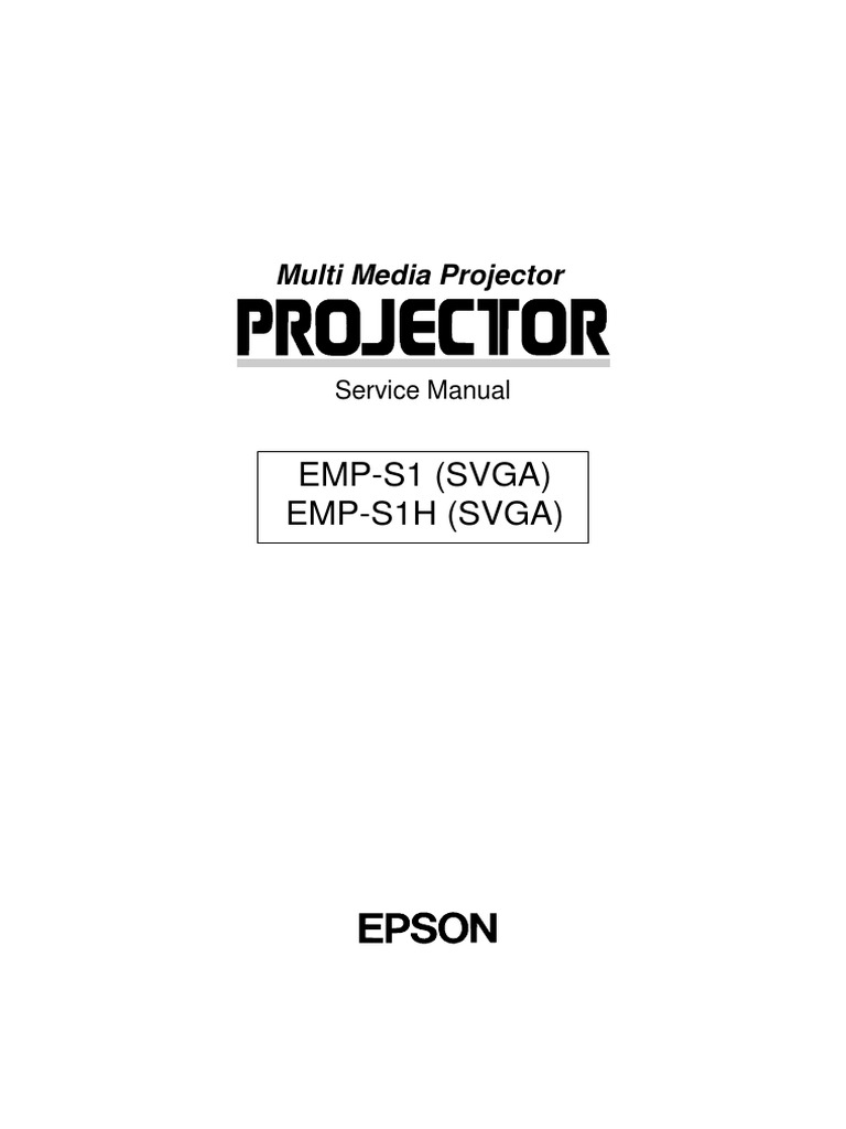 Epson Emp s1 s1h | PDF | Power Supply | Video