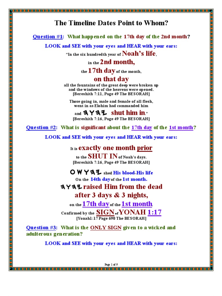 Shabbat: The Only Sign | PDF | Noah | Shabbat