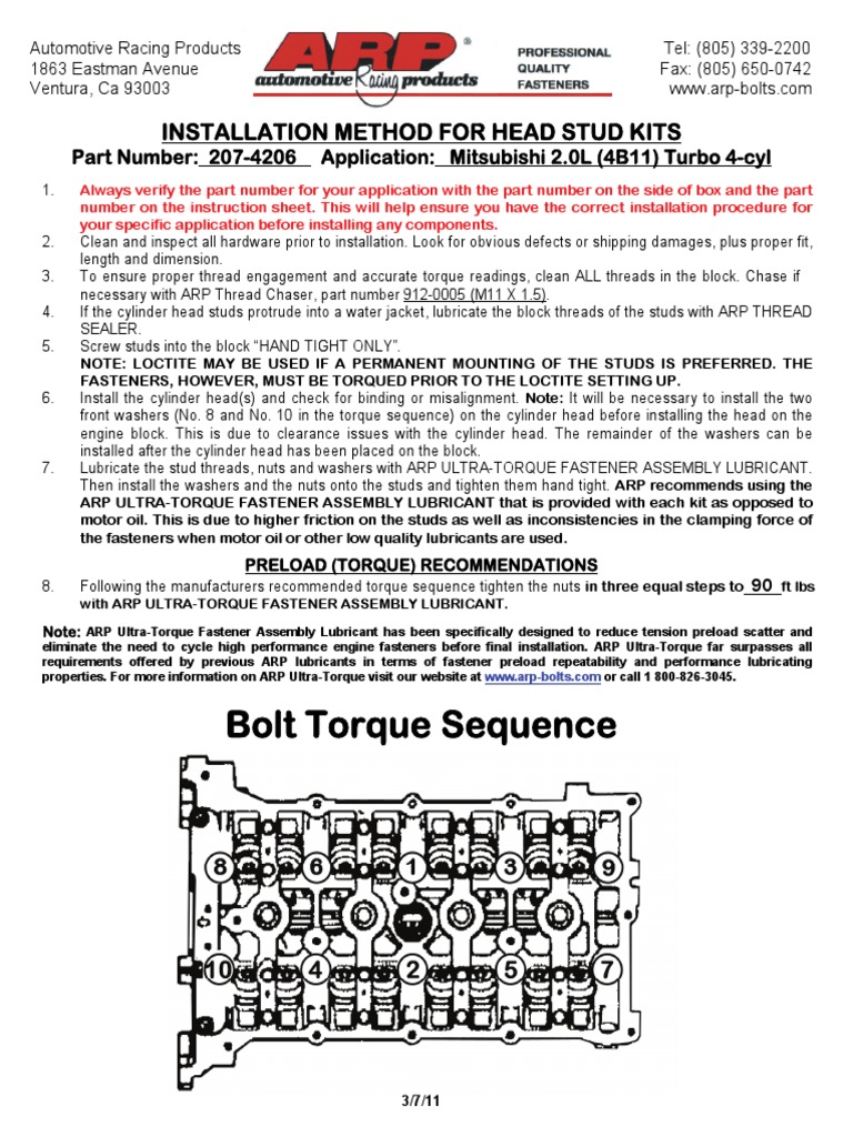 Motor B411 Turbo Mitsubishi | PDF | Nut (Hardware) | Screw