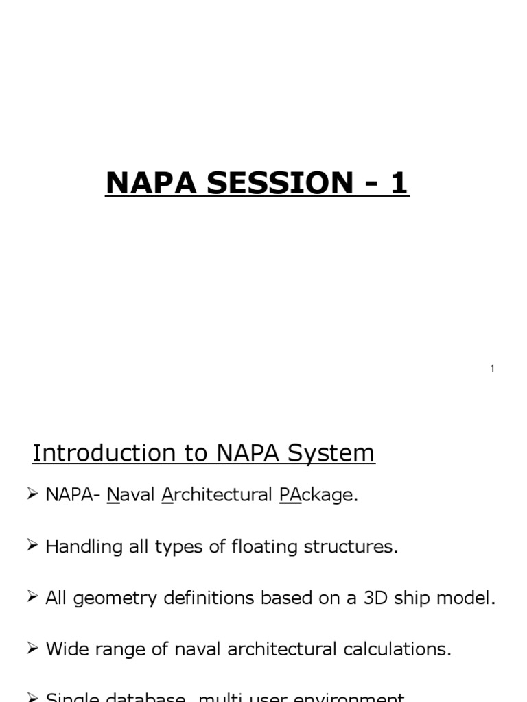 NAPA Combined | PDF | Naval Architecture | Computer File