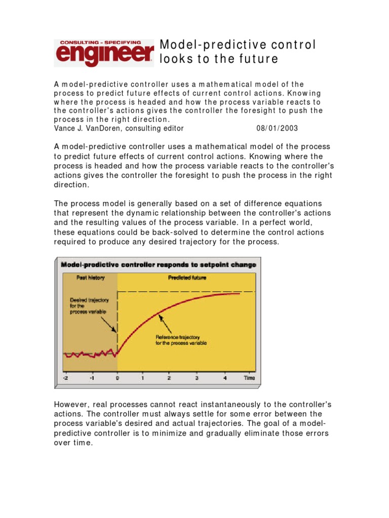Model-Predictive Control Looks To The Future - CEE | PDF | Mathematical ...