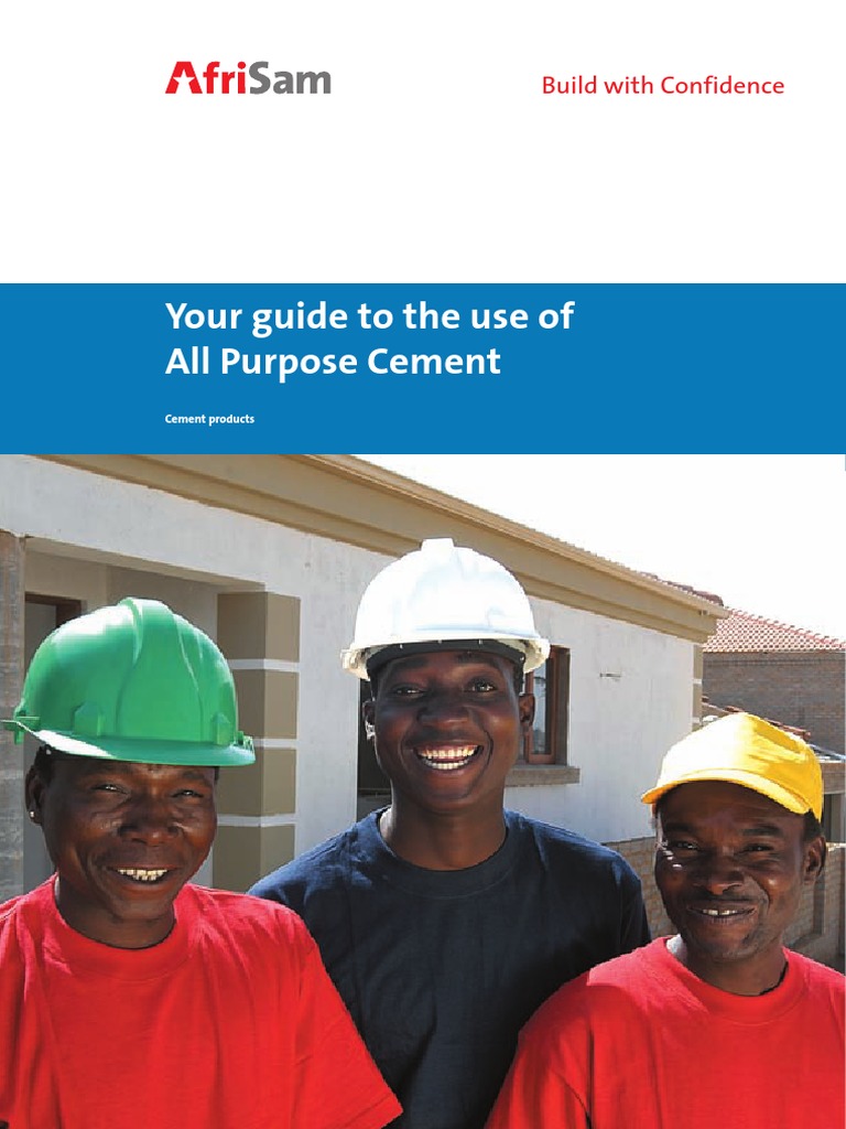 Your Guide To The Use of All Purpose Cement: Build With Confidence ...