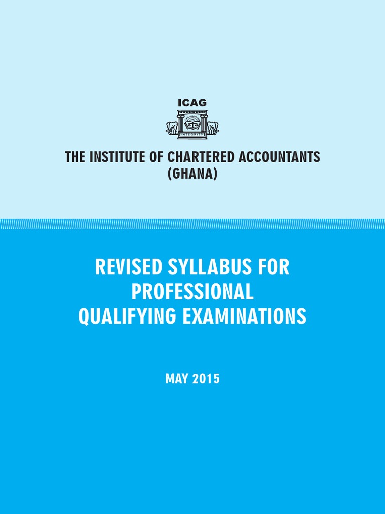 Syllabus Chartered Accountancy in Ghana | PDF | Internal Audit | Audit