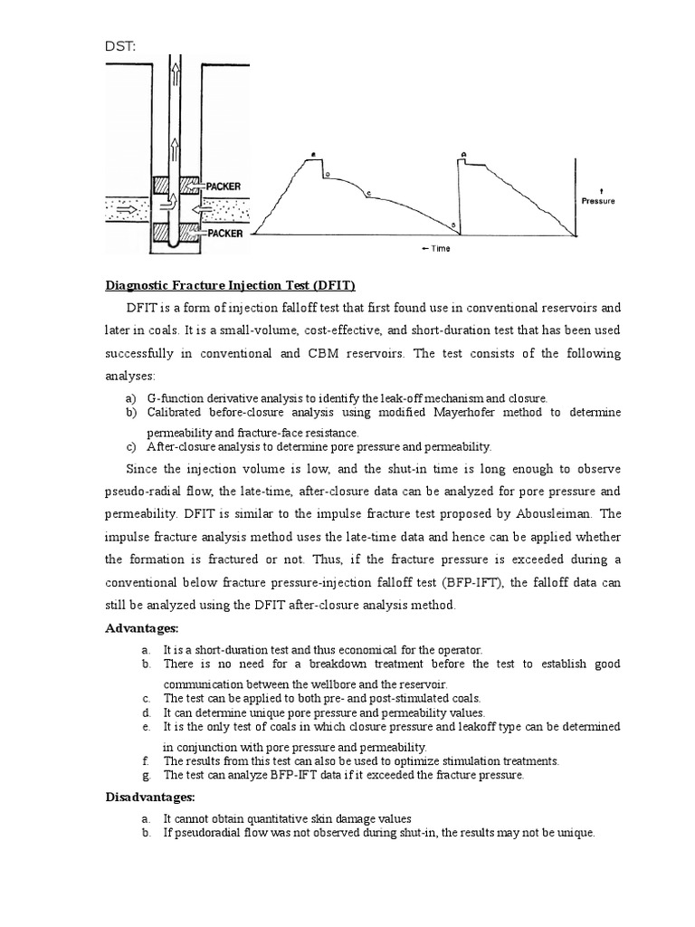 Diagnostic Fracture Injection Test (DFIT) | PDF | Casing (Borehole ...