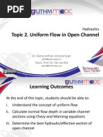 Open Channel Flow Sample Problems | PDF | Shear Stress | Soft Matter