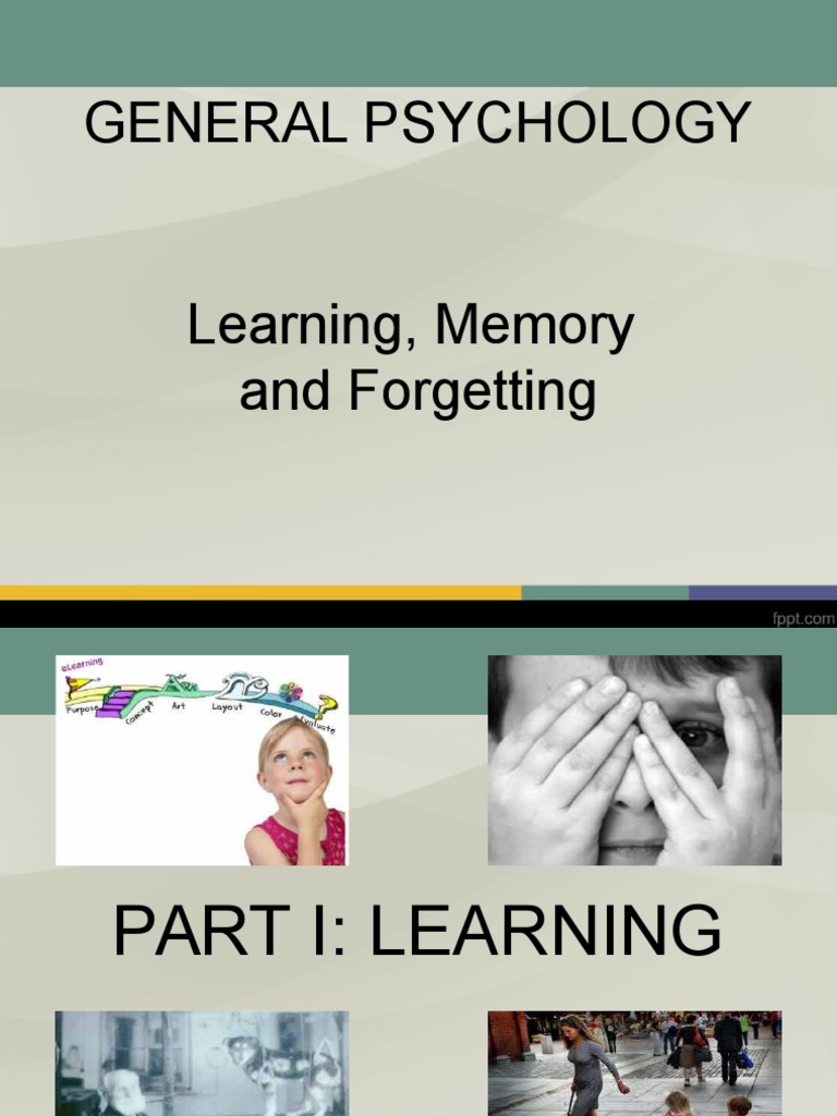 Learning - Remembering and Forgetting | PDF | Reinforcement | Memory