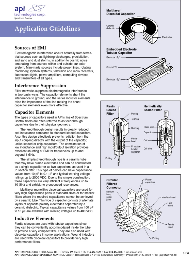 Application Guidelines: Sources of EMI | PDF | Technology & Engineering