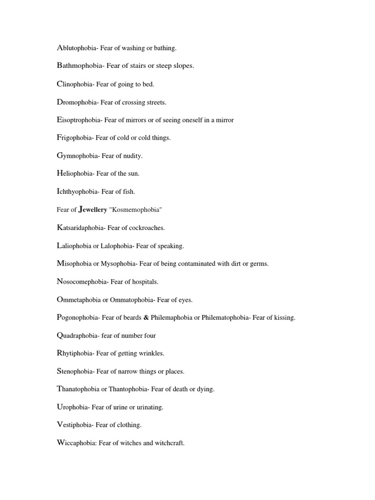 Ablutophobia | PDF | Lifestyle