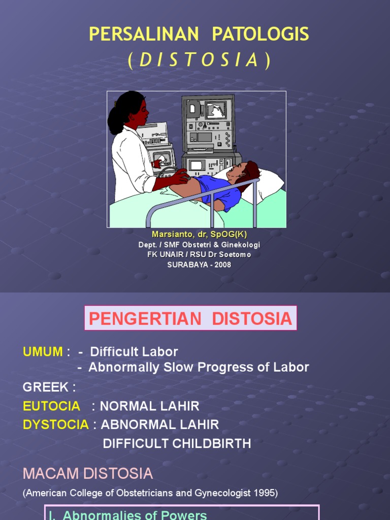 Distosia | PDF | Pelvis | Childbirth