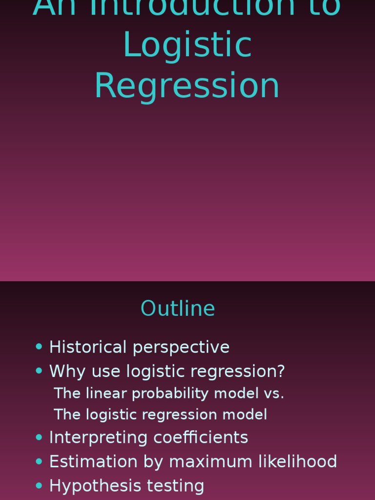Regresi Logistik | PDF | Logistic Regression | Regression Analysis