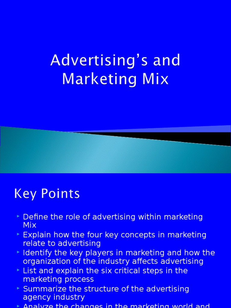 Advertising and Marketing Mix | PDF | Marketing | Advertising