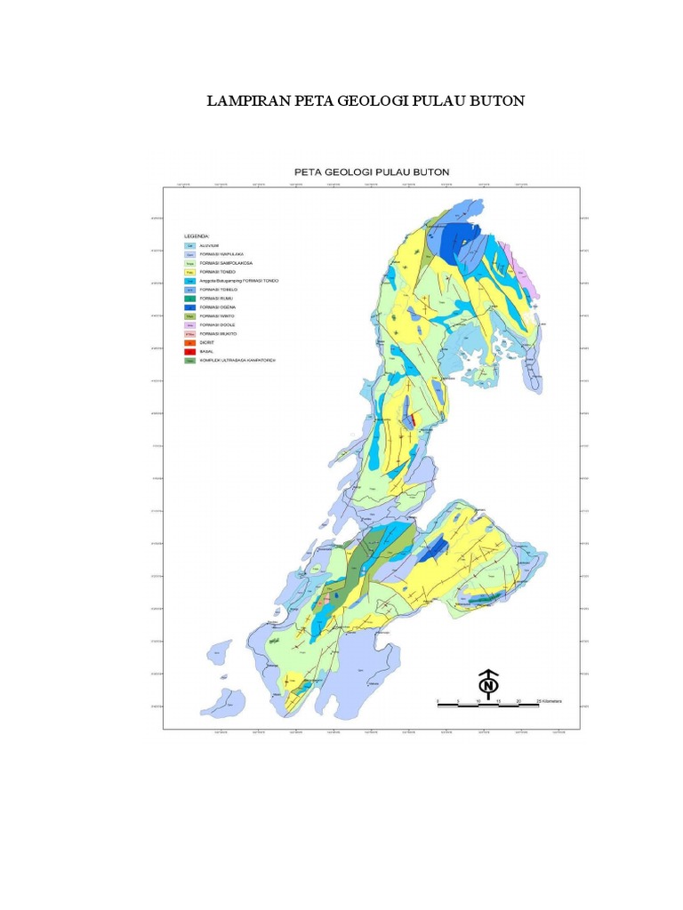 Lampiran Peta Geologi Pulau Buton | PDF