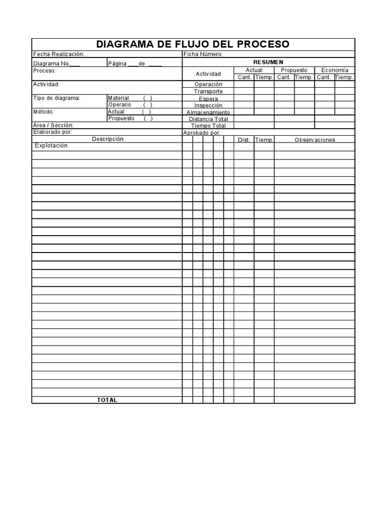 Formato Diagrama de Flujo Del Proceso | PDF