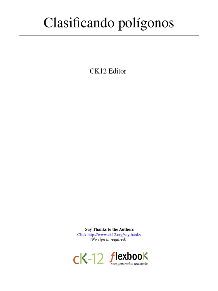 Clasificación de Polígonos en Geometría | PDF | Polygon | Convex Set