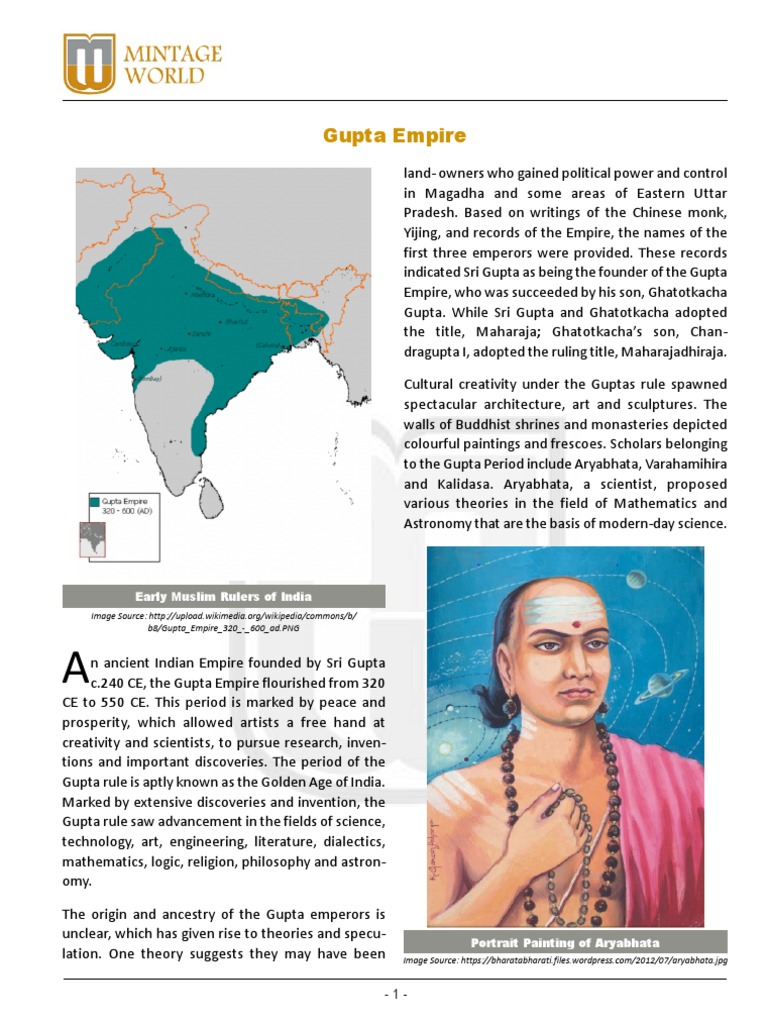 Gupta Empire | PDF | Religion And Belief