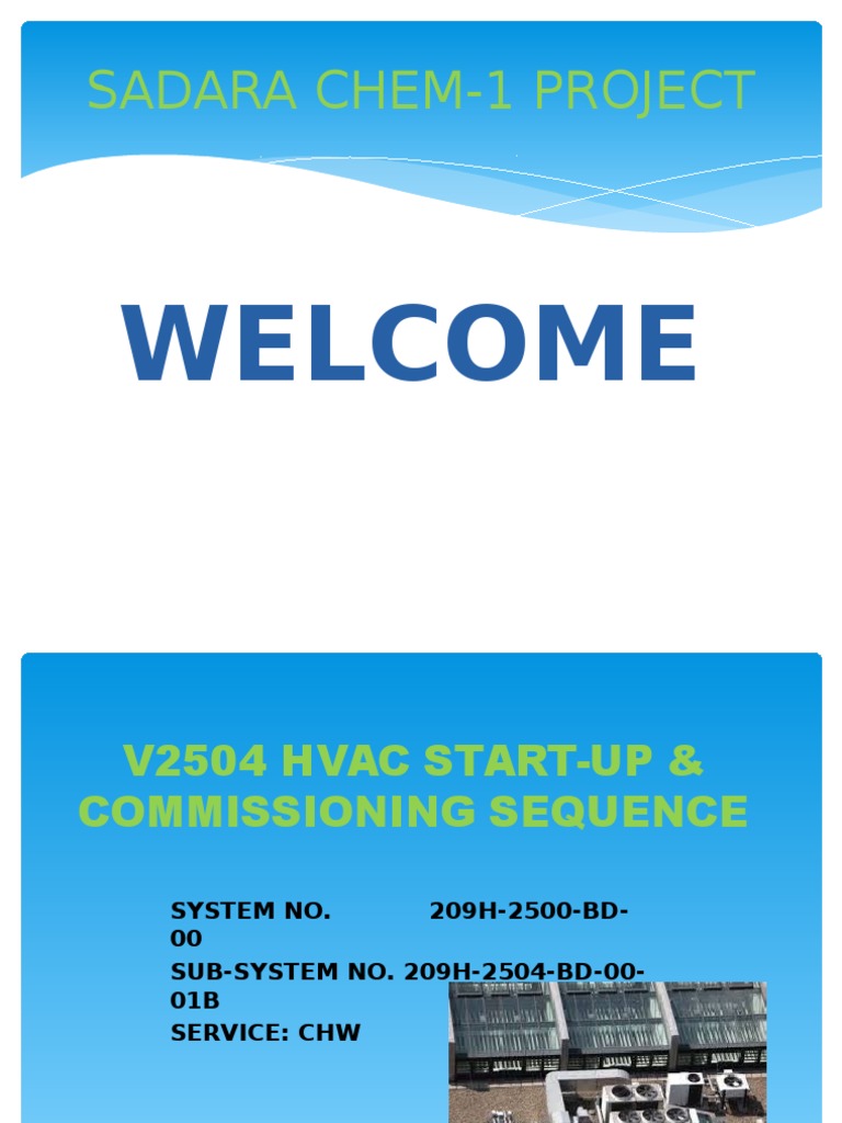 Hvac Start-Up Commissioning Procedure | PDF | Temperature | Electrical ...