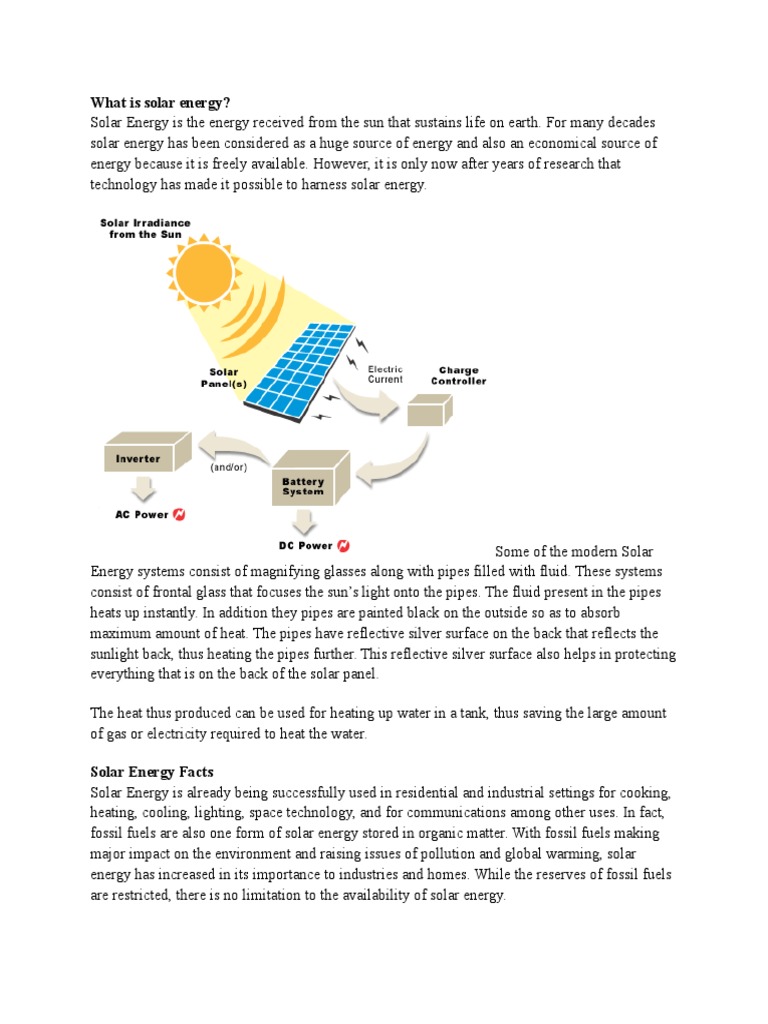 What Is Solar Energy | PDF | Solar Energy | Solar Power