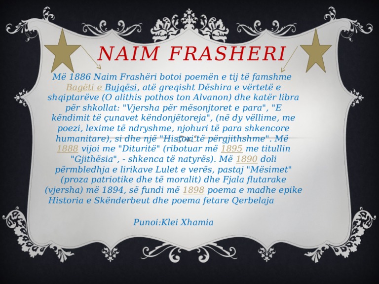 Naim Frasheri | PDF
