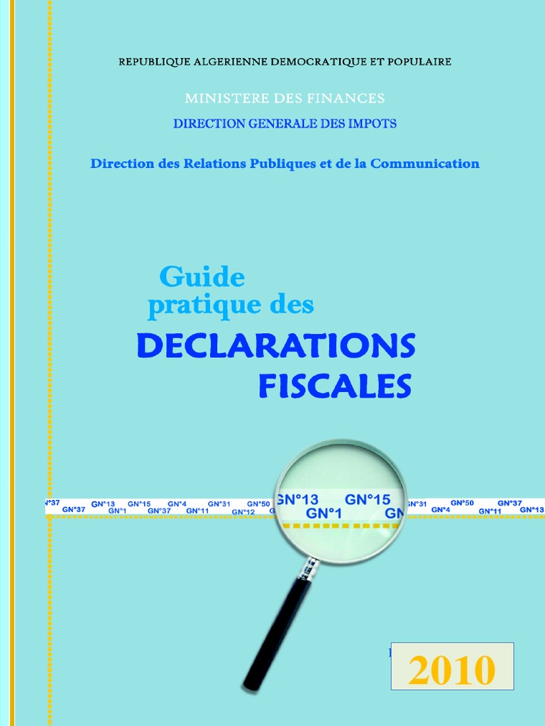 Declaration Fiscale LFC 2010 | PDF | Taxe sur la valeur ajoutée | Impôt ...