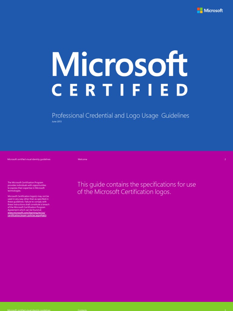 MCP Logo Guidelines June 2013 02 | Microsoft Certified Professional ...