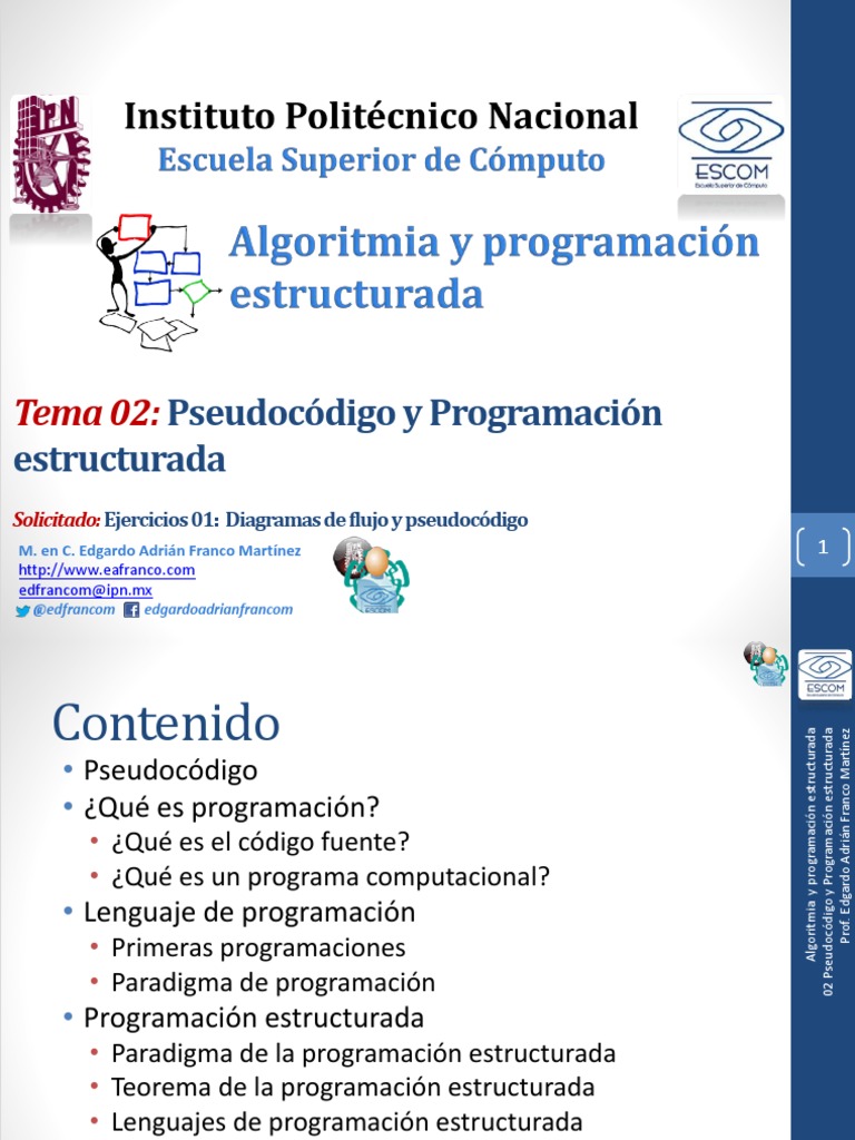 Programación Estructurada y Pseudocódigo | PDF | Programación de computadoras | Algoritmos