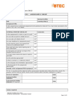 BTEC-Assessment-Plan-Template 2023 L1-3 | PDF