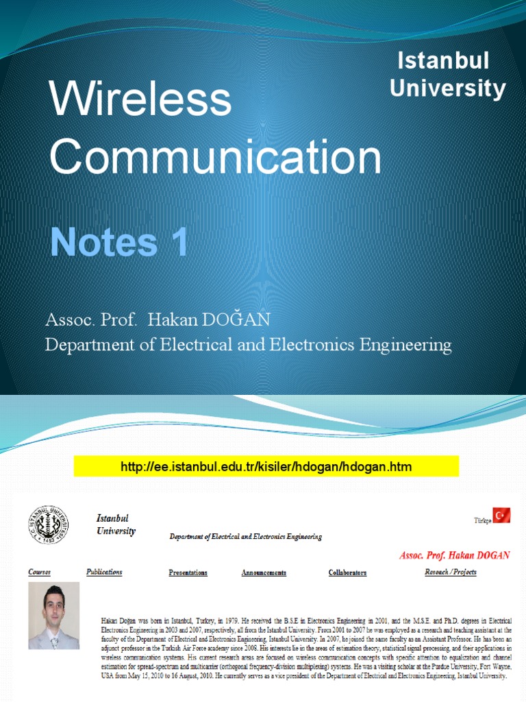 Wireless Communication: Notes 1 | PDF | Antenna (Radio) | Radio