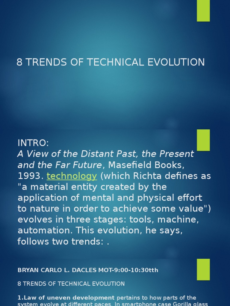 8 Trends of Technical Evolution | PDF | Smartphone | Short Message Service