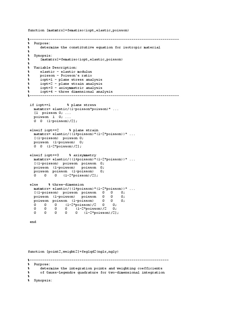 Mathematica/Matlab Function | PDF | Elasticity (Physics) | Derivative