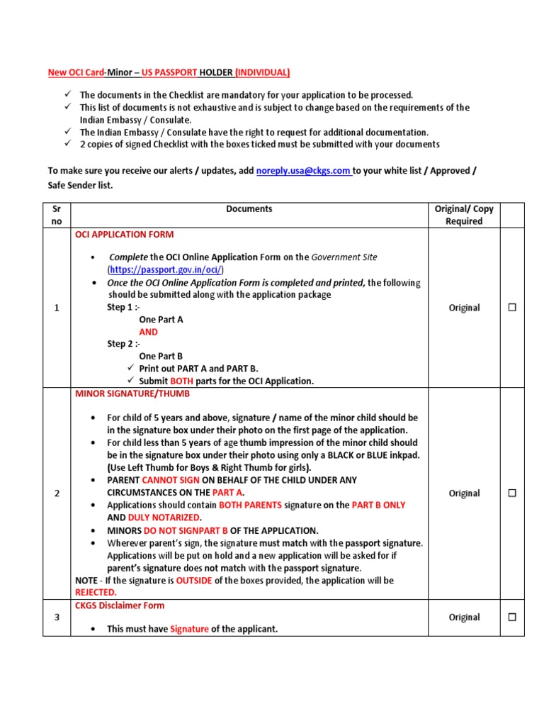 New Oci Card Us Minor | PDF | Birth Certificate | United States ...