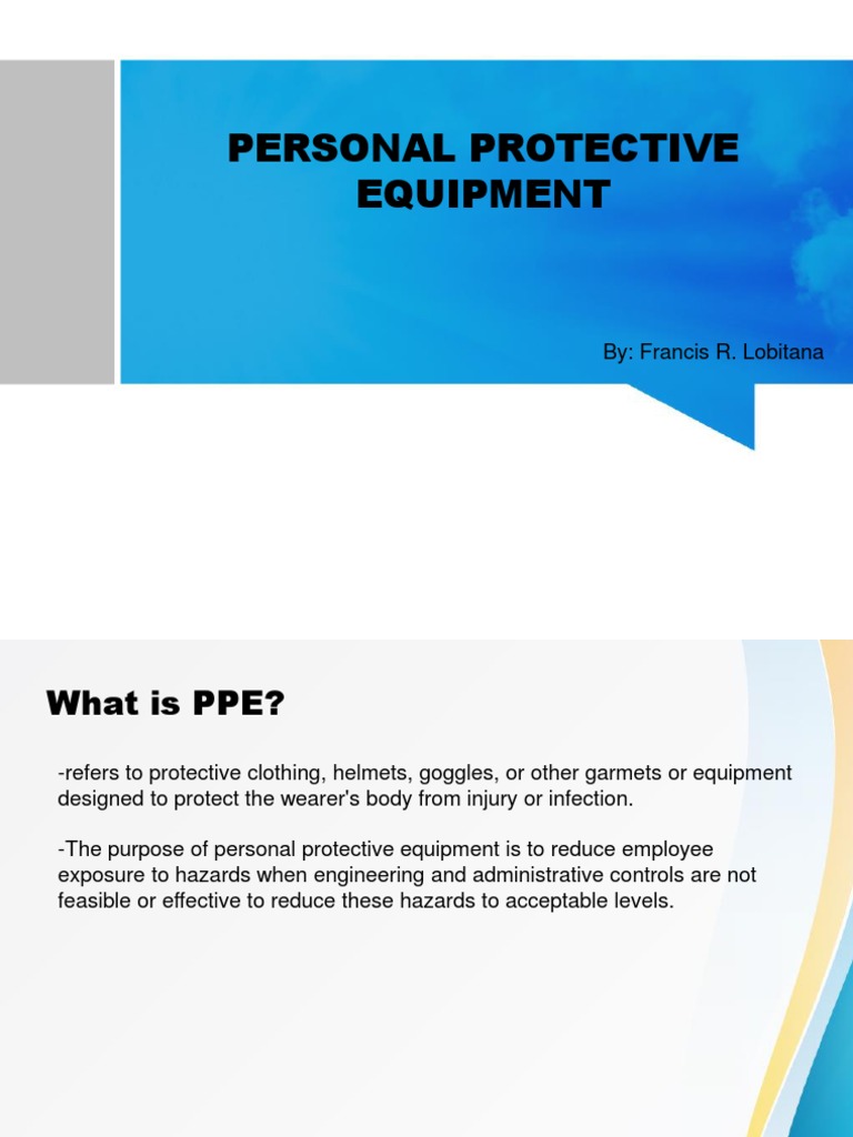 PPE Report | PDF | Personal Protective Equipment | Safety