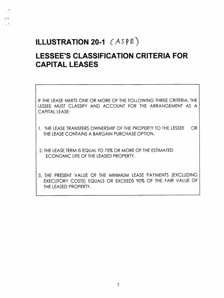 Lease Classification. | PDF | Lease | Factor Income Distribution
