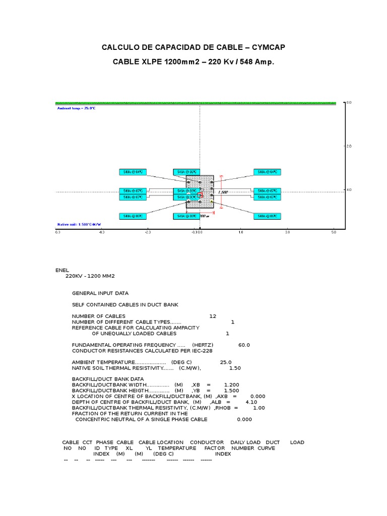Calculo de Capacidad de Cable | PDF | Coaxial Cable | Electrical Conductor