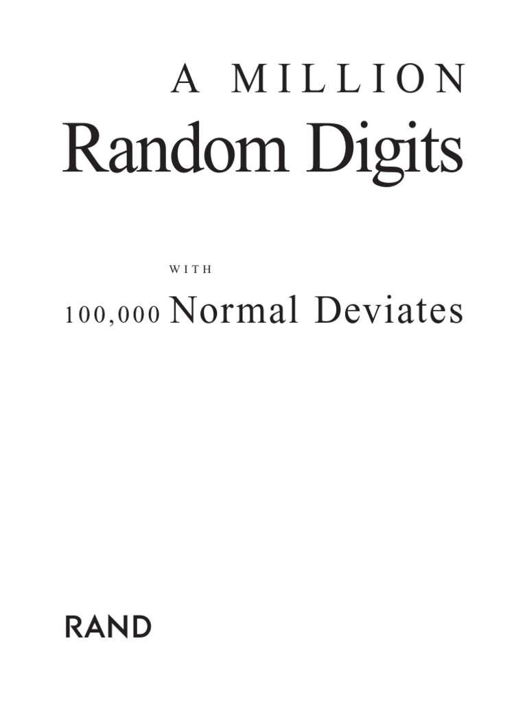 A Million Random | PDF | Politics