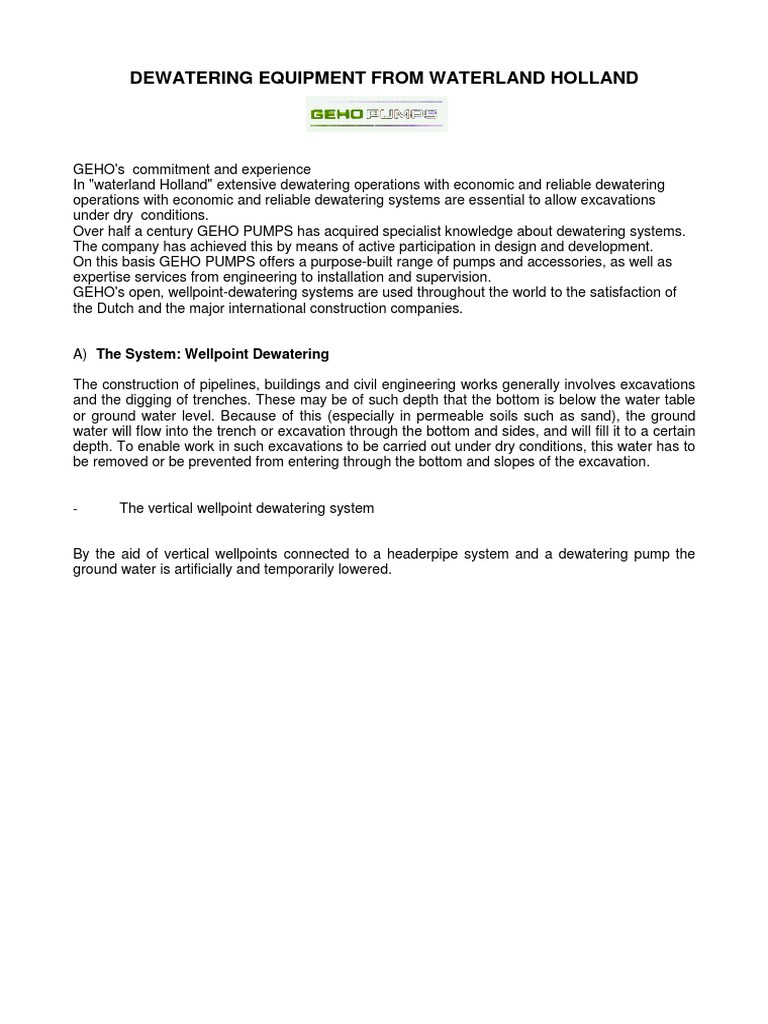 Geho Pumps | PDF | Pump | Engines