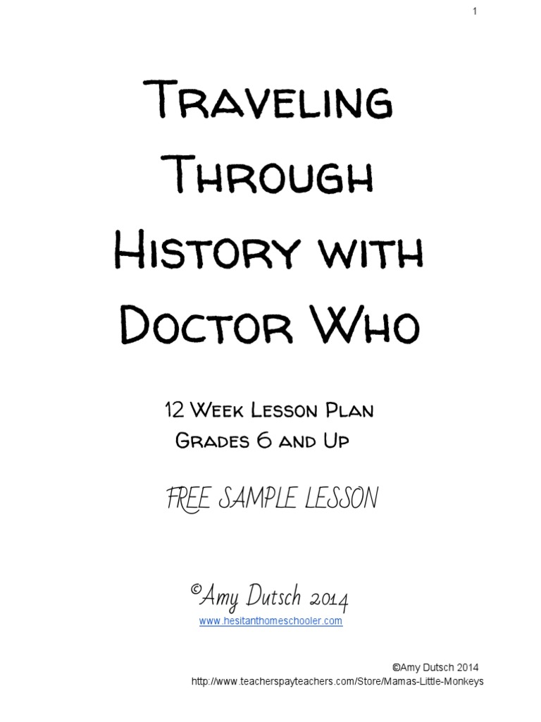 Sample Lesson Traveling Through History With Doctor Who | PDF | Pompeii ...