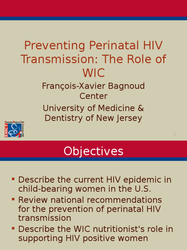 Preventing Perinatal HIV Transmission: The Role of WIC | Download Free ...