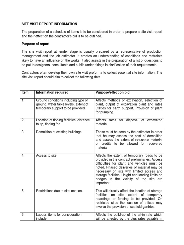 Site Visit Notes | PDF | Train Station | Road