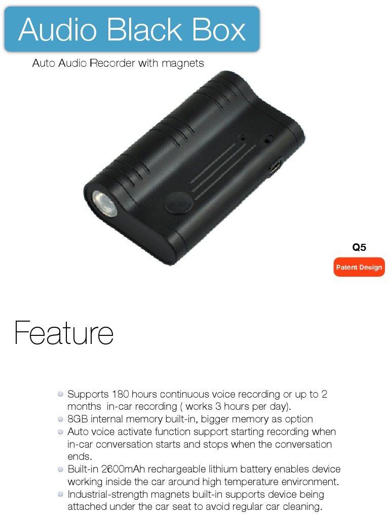 Stealth Auto Audio Recorder with Magnet | PDF | Home & Garden | Computers