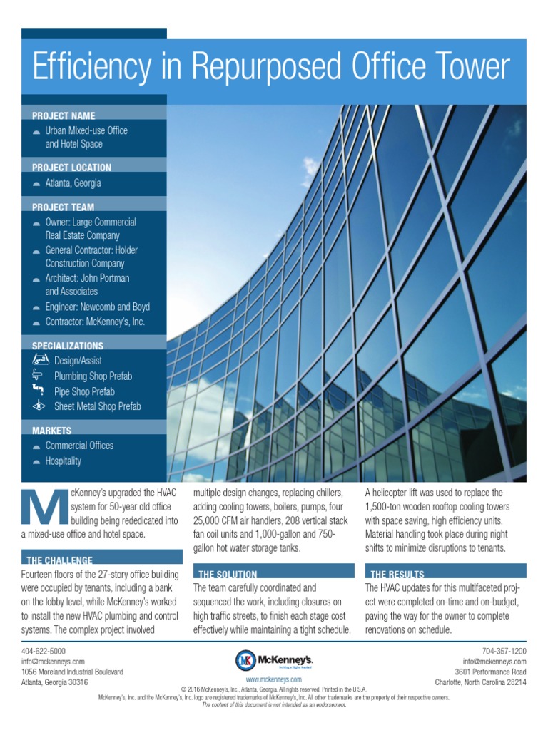 Efficiency in Repurposed Office Tower | PDF