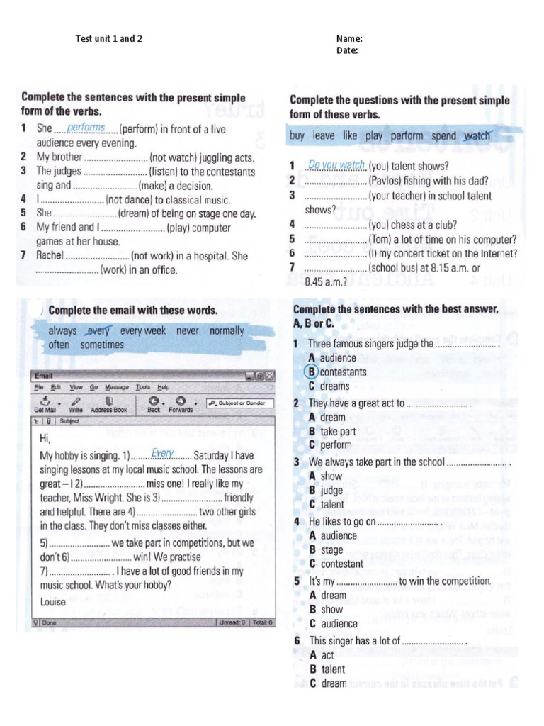 Unit 1 and 2 Test Overview | PDF | Science & Mathematics