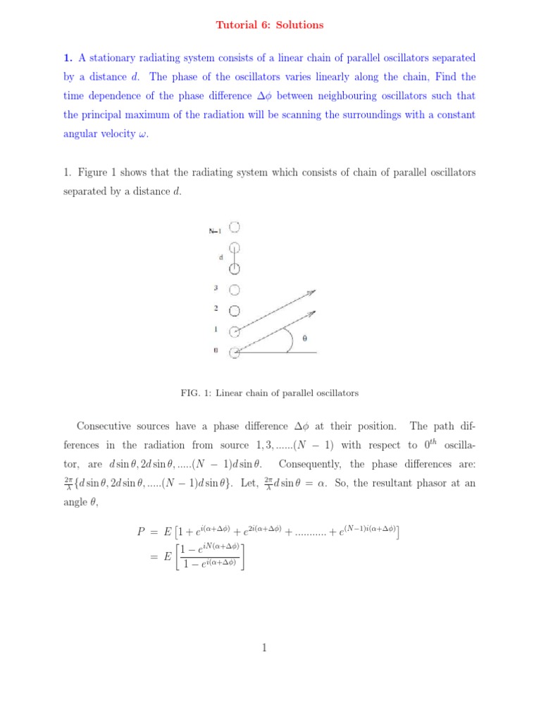 Tut6 Sol | Download Free PDF | Wavelength | Refractive Index