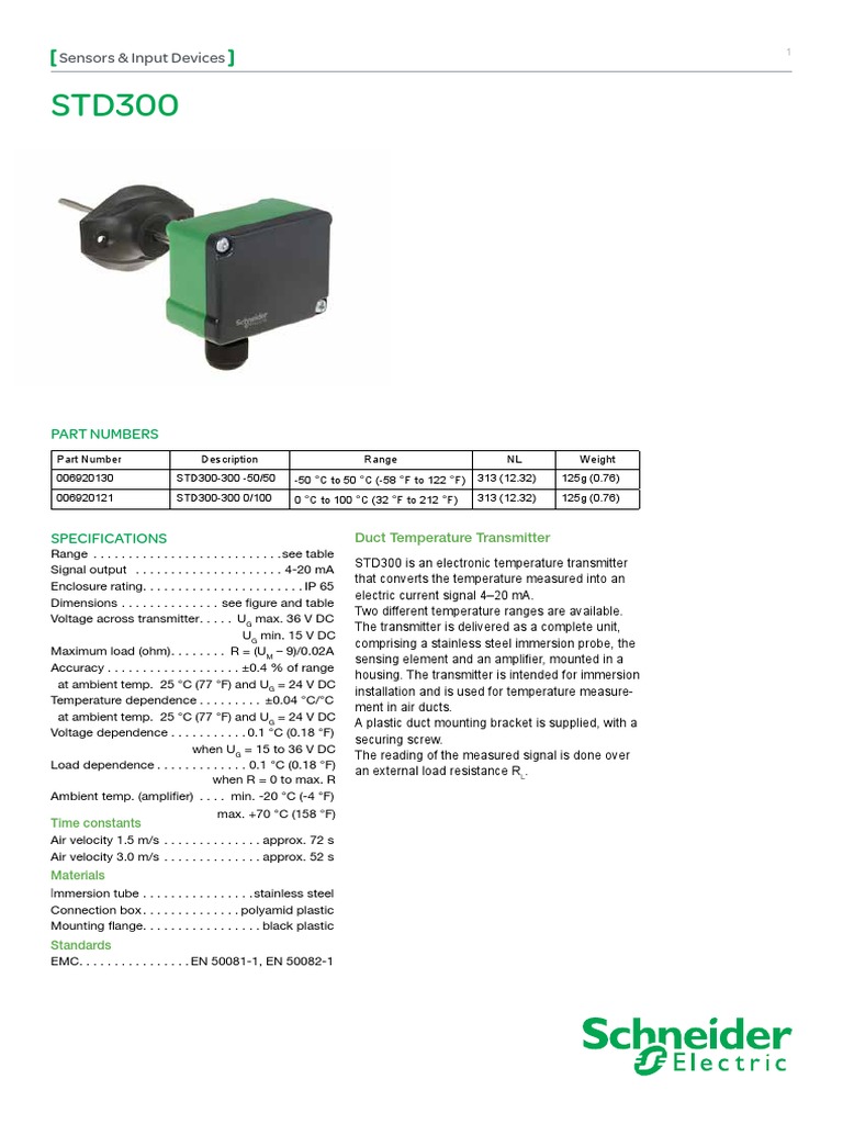 STD-300 | Amplifier | Sensor | Free 30-day Trial | Scribd